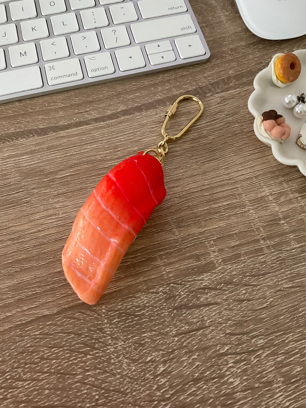 Sushi fatty tuna Keychain – P FACTORY