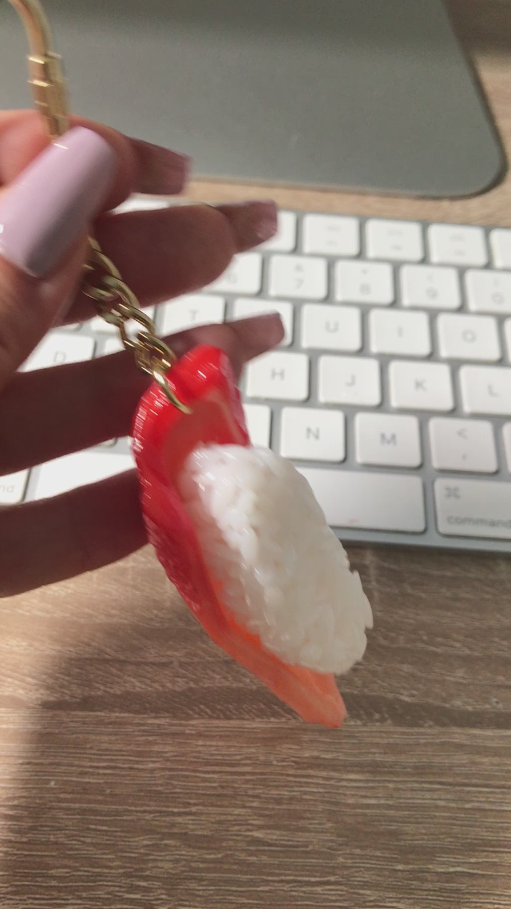 Sushi fatty tuna Keychain – P FACTORY